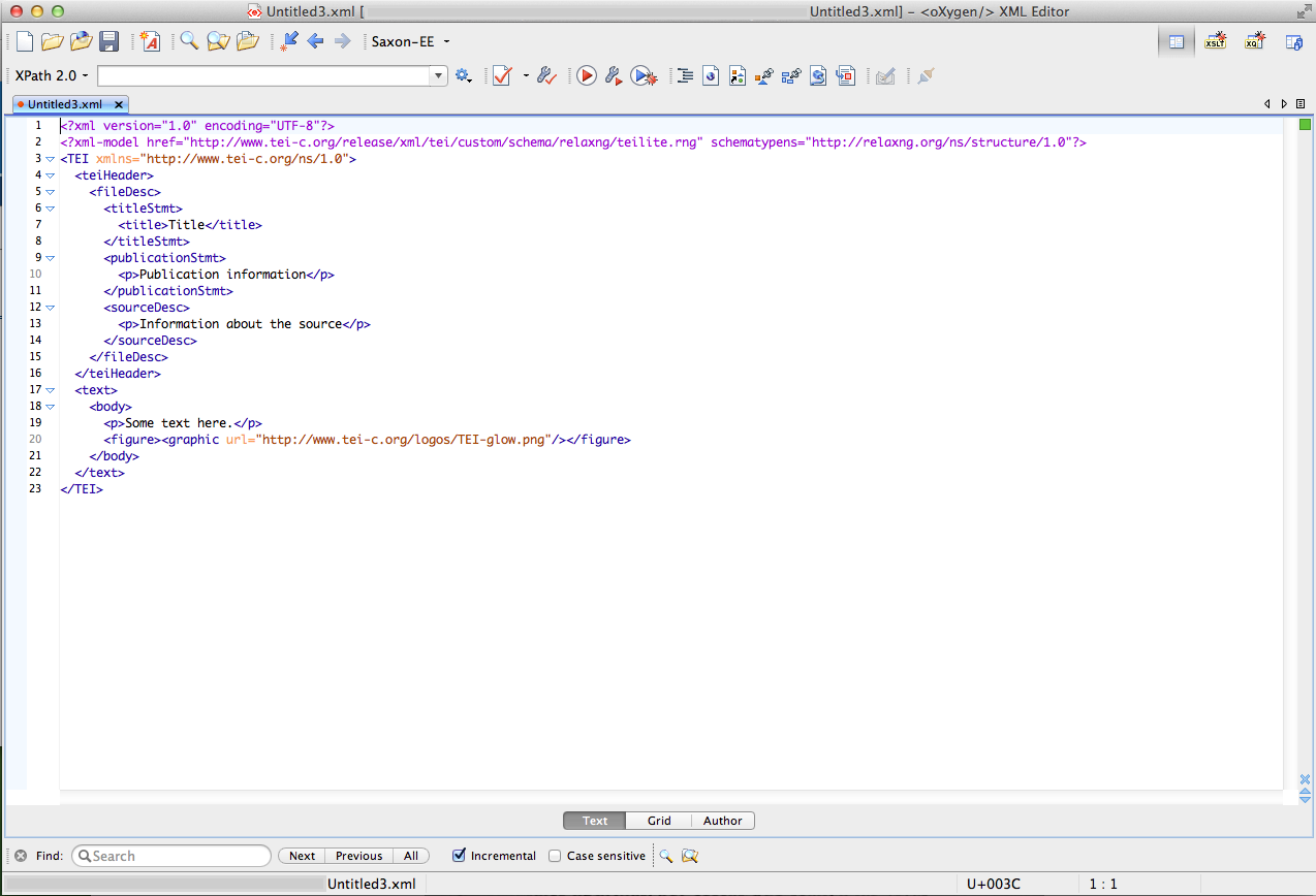 Creación de un documento TEI | ejercicios